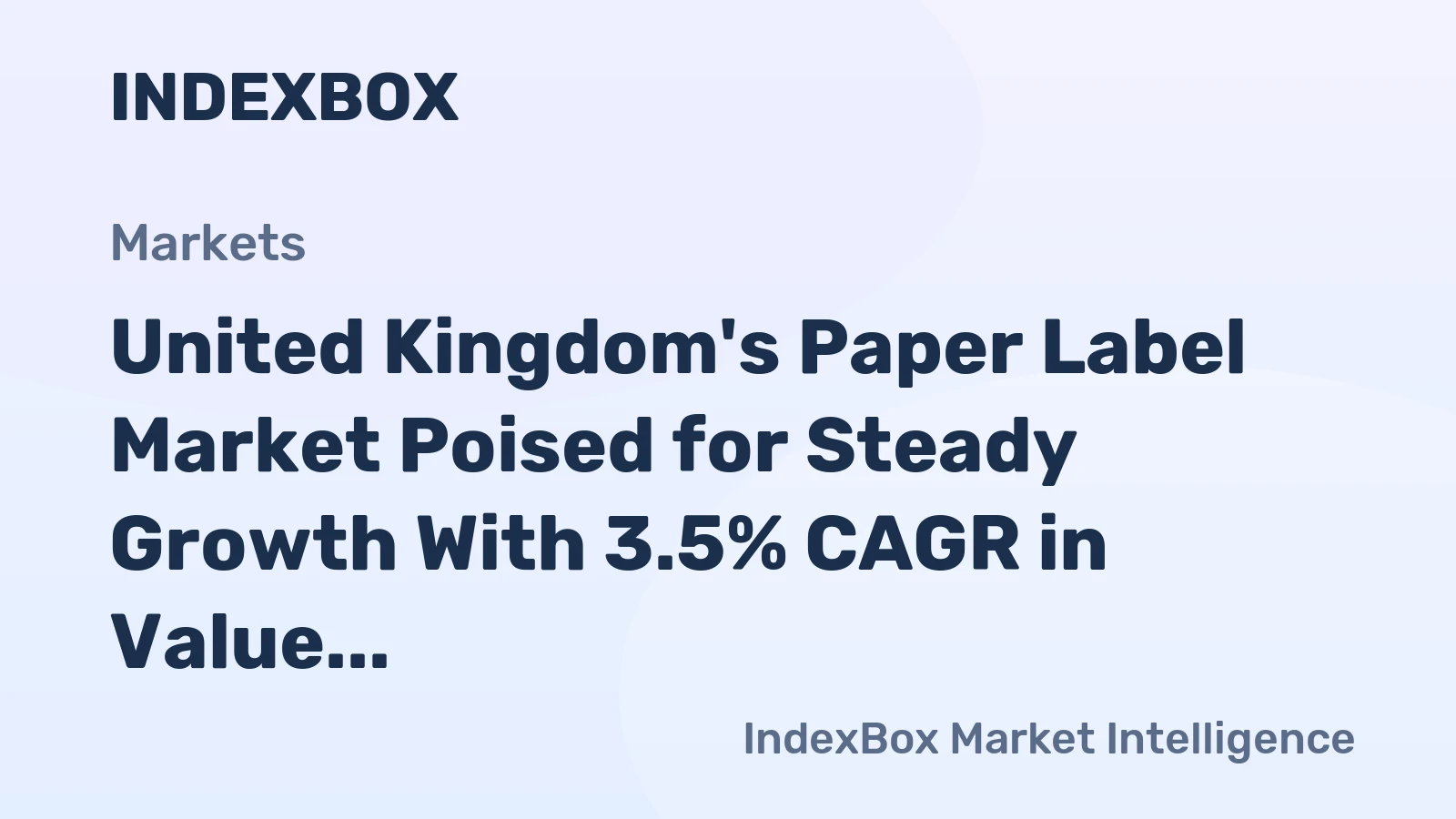 United Kingdom's Paper Label Market Poised for Steady Growth With 3.5% CAGR in Value Through 2035