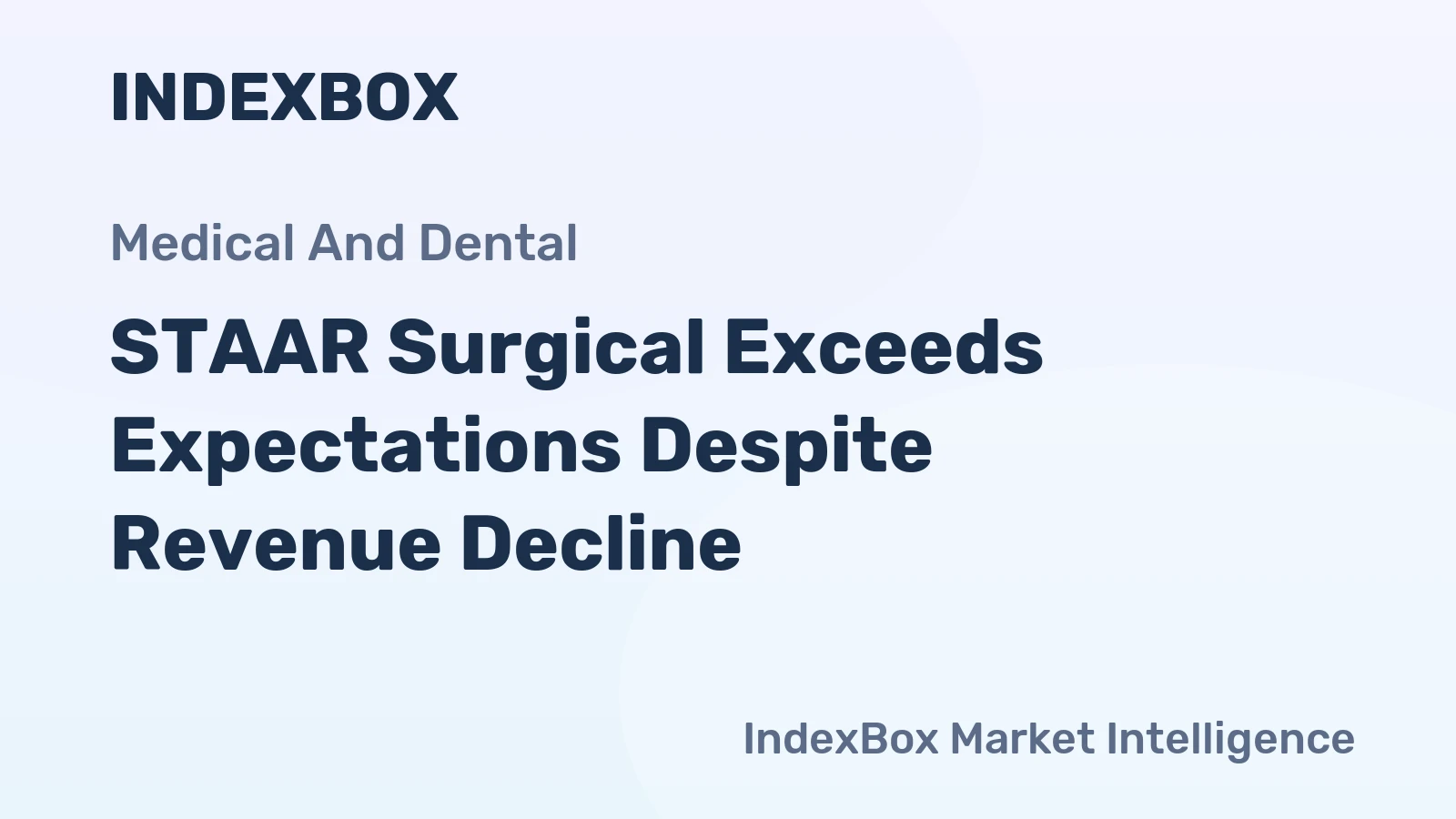 STAAR Surgical Exceeds Expectations Despite Revenue Decline