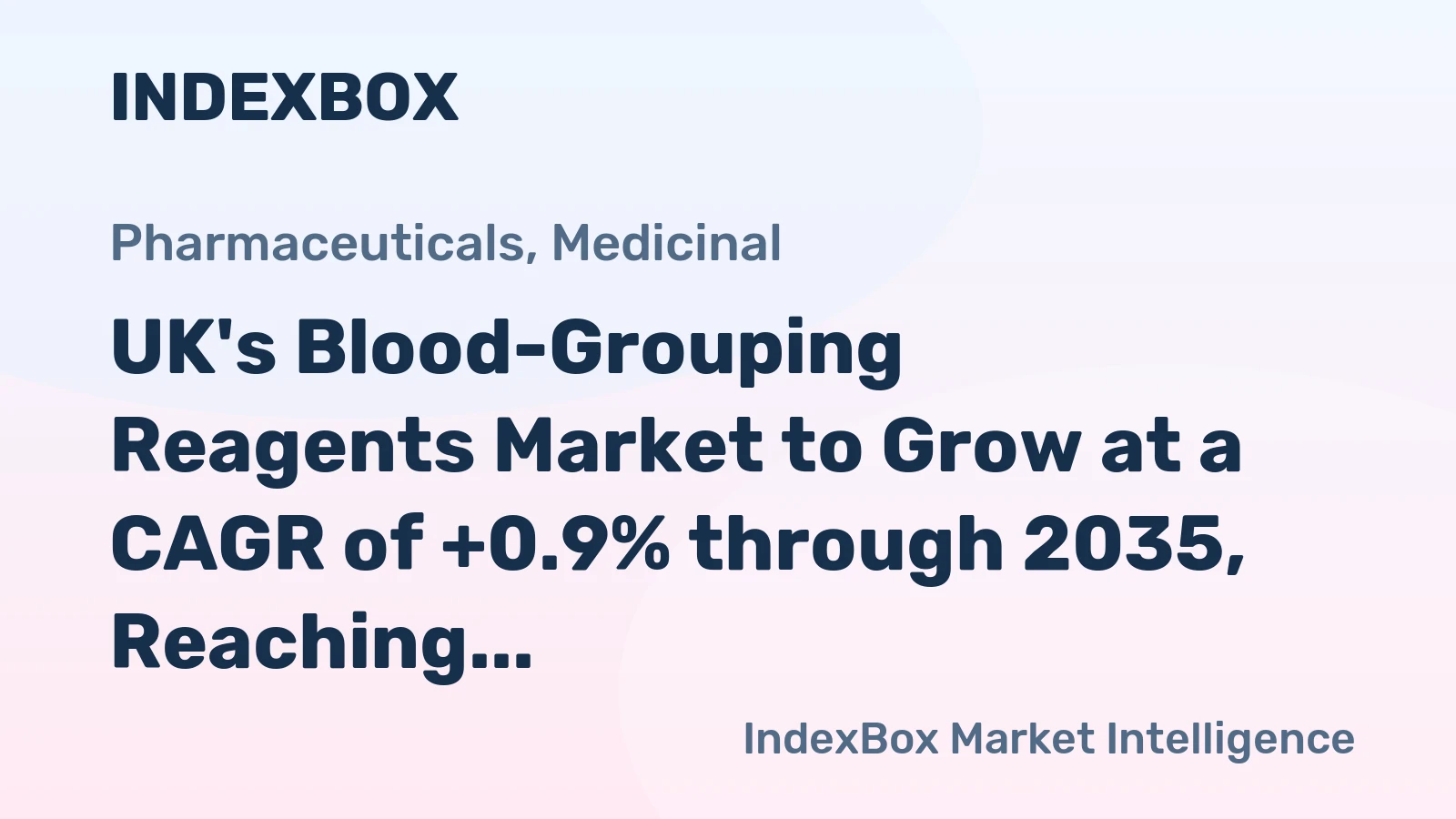 UK's Blood-Grouping Reagents Market to Grow at a CAGR of +0.9% through 2035, Reaching 1.5K tons