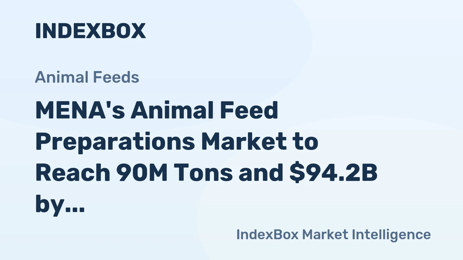 MENA's Animal Feed Preparations Market to Reach 90M Tons and $94.2B by 2035