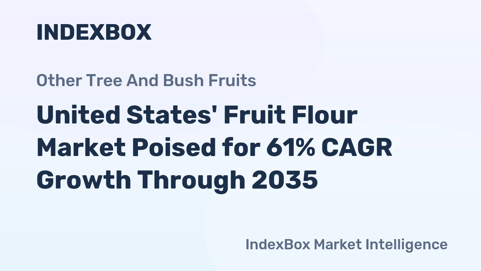 United States' Fruit Flour Market Poised for 61% CAGR Growth Through 2035