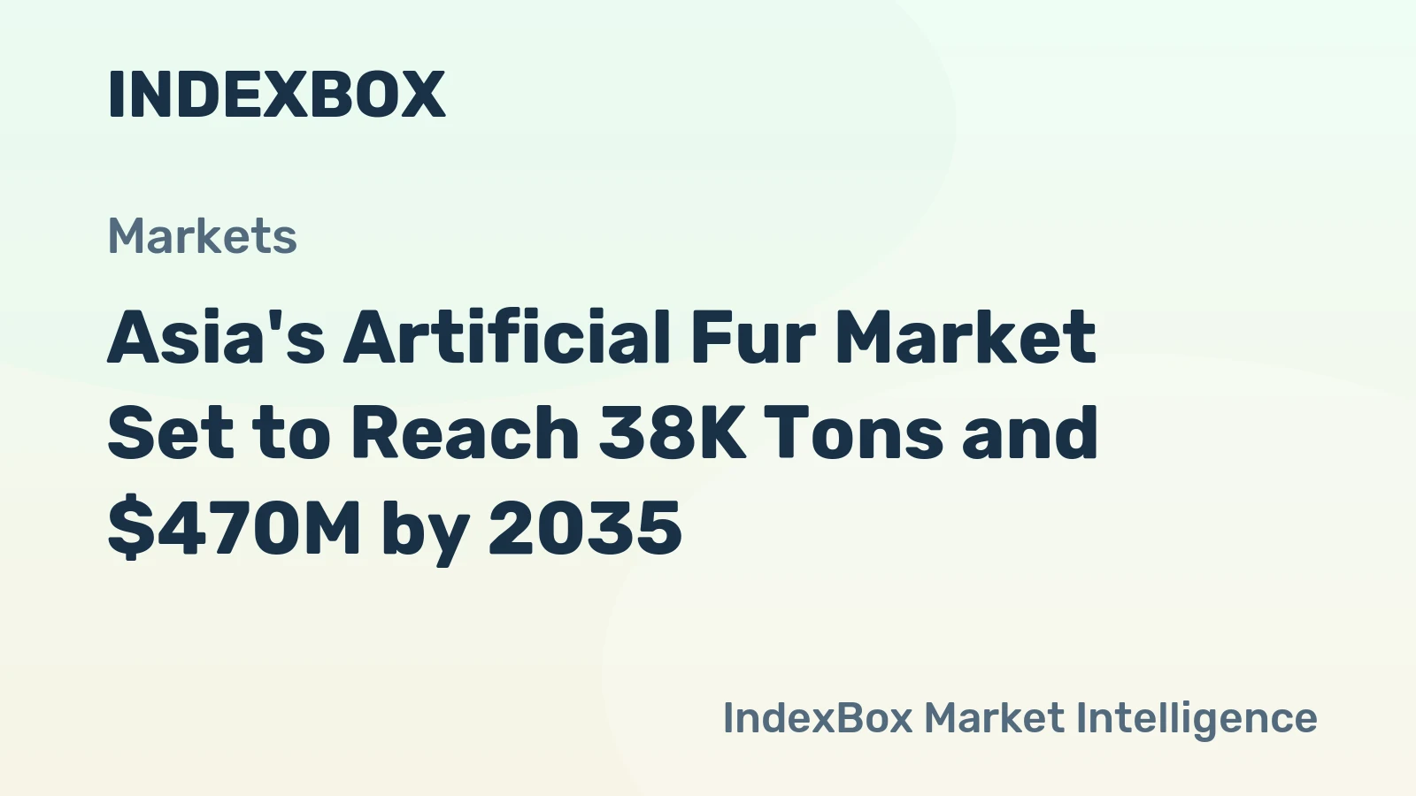 Asia's Artificial Fur Market Set to Reach 38K Tons and $470M by 2035