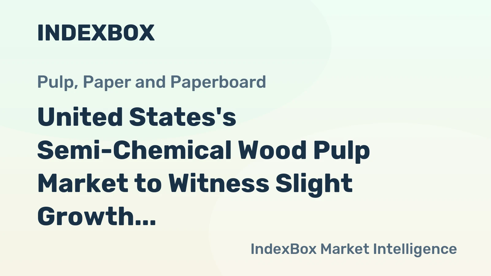 United States's Semi-Chemical Wood Pulp Market to Witness Slight Growth with a CAGR of +0.2% over the Next Decade