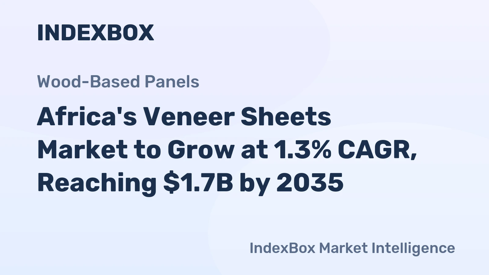 Africa's Veneer Sheets Market to Grow at 1.3% CAGR, Reaching $1.7B by 2035