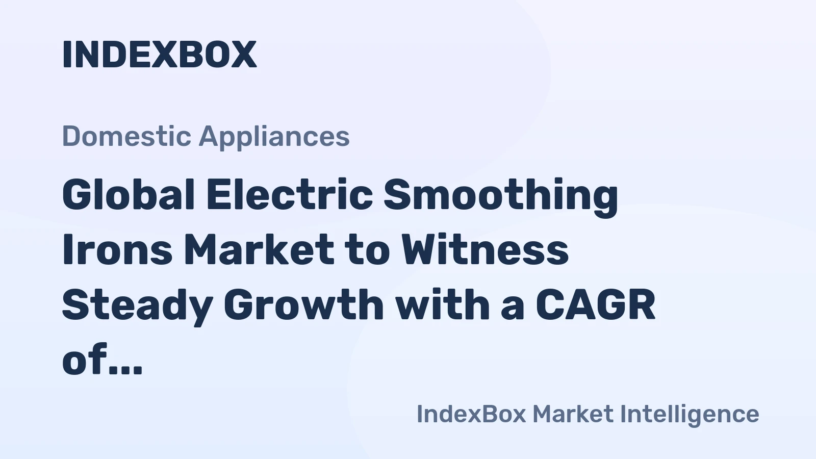 Global Electric Smoothing Irons Market to Witness Steady Growth with a CAGR of +1.5% from 2024 to 2035