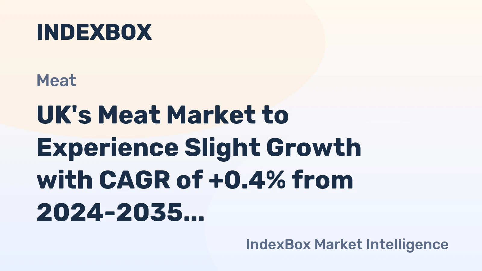 UK's Meat Market to Experience Slight Growth with CAGR of +0.4% from 2024-2035