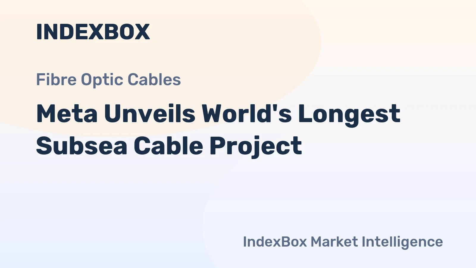 Meta Unveils World's Longest Subsea Cable Project