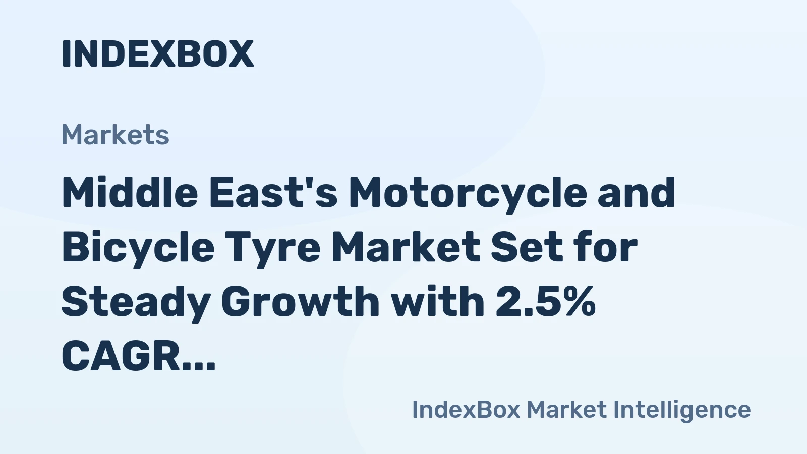 Middle East's Motorcycle and Bicycle Tyre Market Set for Steady Growth with 2.5% CAGR Through 2035