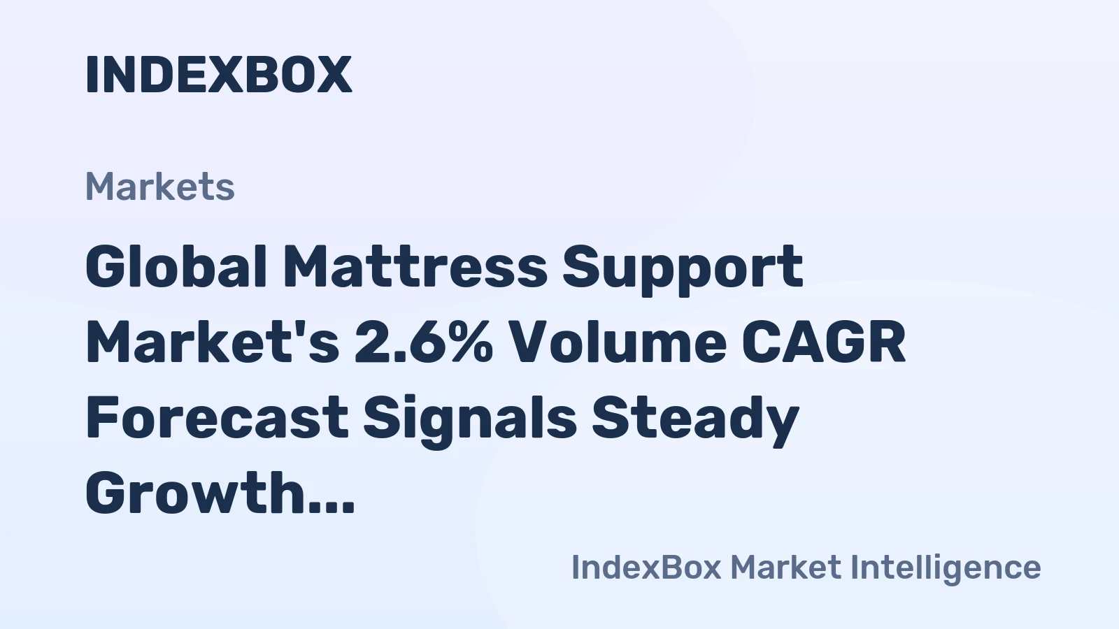 Global Mattress Support Market's 2.6% Volume CAGR Forecast Signals Steady Growth Through 2035