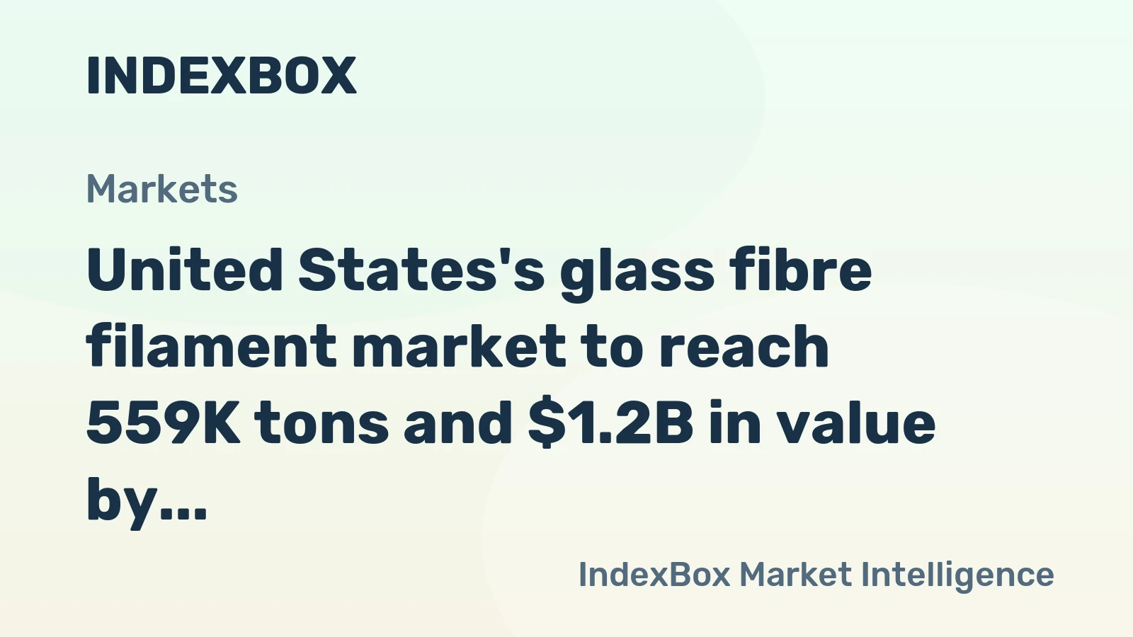 United States's glass fibre filament market to reach 559K tons and $1.2B in value by 2035, showing steady growth in volume and value.