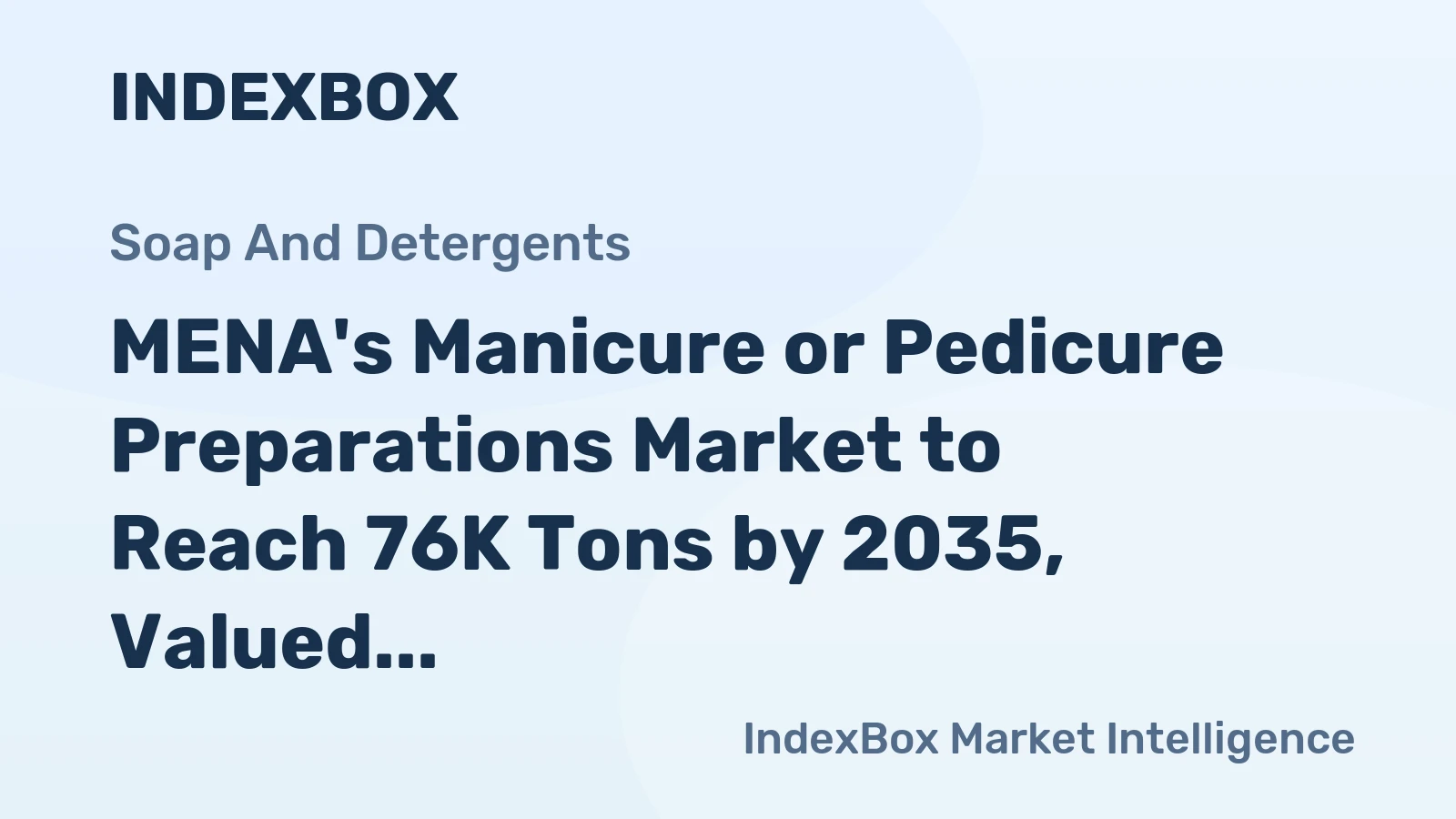 MENA's Manicure or Pedicure Preparations Market to Reach 76K Tons by 2035, Valued at $625M