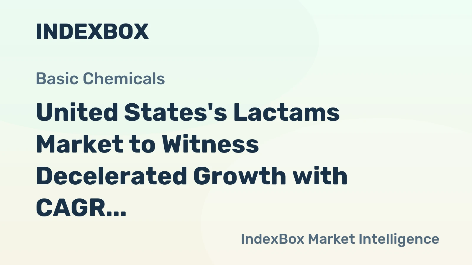 United States's Lactams Market to Witness Decelerated Growth with CAGR of +1.5% from 2024-2035
