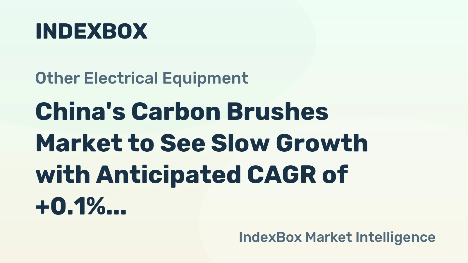 China's Carbon Brushes Market to See Slow Growth with Anticipated CAGR of +0.1% from 2024 to 2035