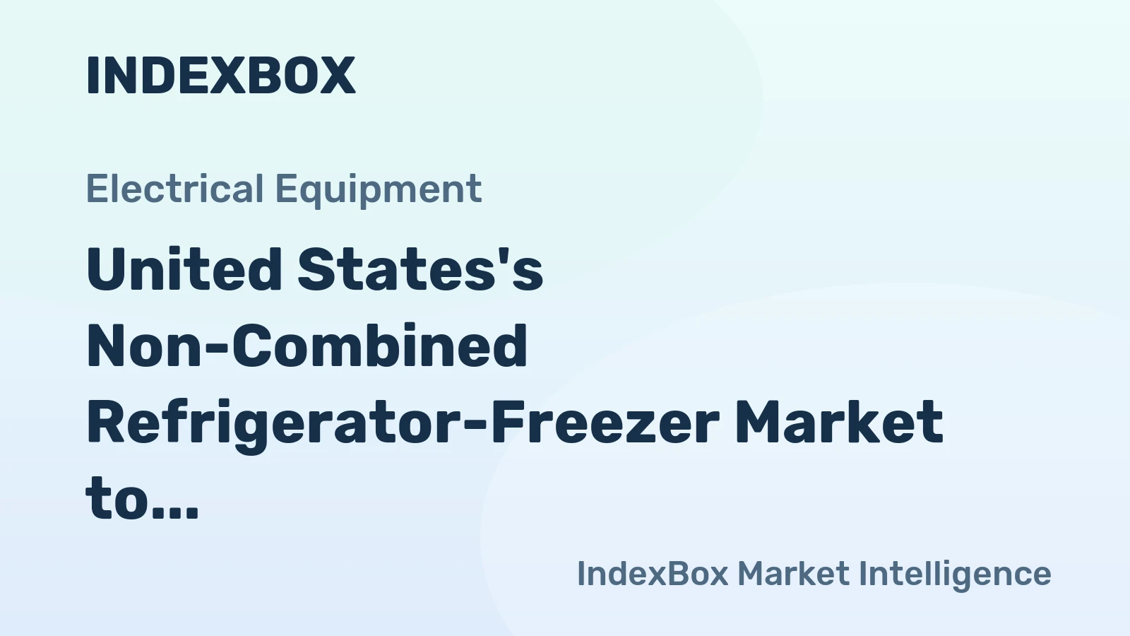 United States's Non-Combined Refrigerator-Freezer Market to Witness Slight Increase with +0.3% CAGR in Volume and +1.8% CAGR in Market Value from 2024 to 2035
