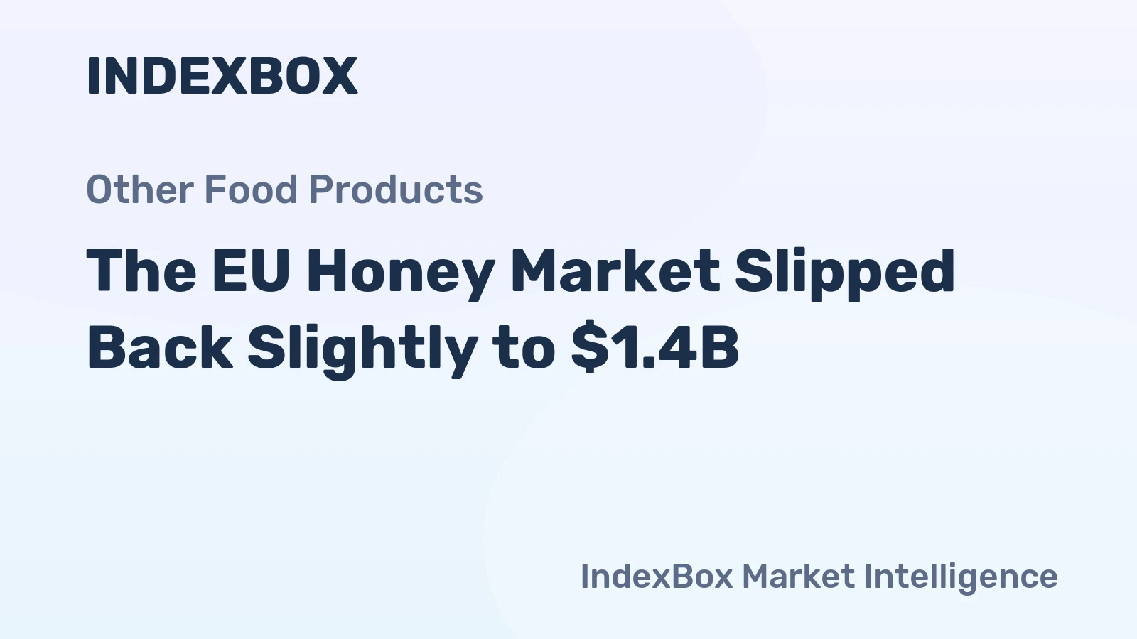 The EU Honey Market Slipped Back Slightly to $1.4B