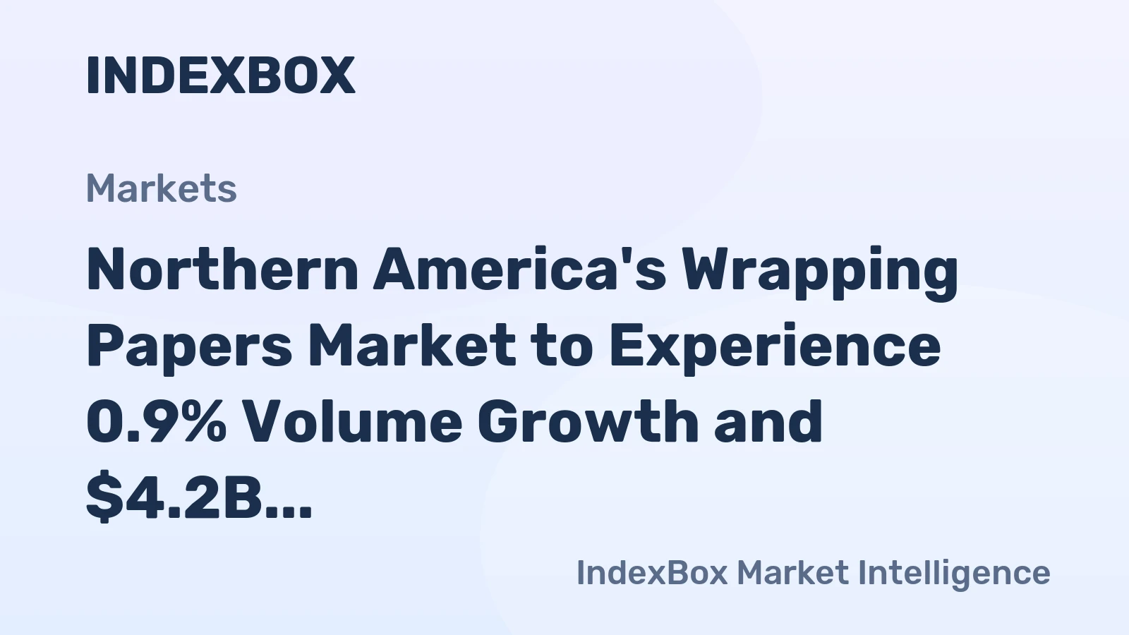 Northern America's Wrapping Papers Market to Experience 0.9% Volume Growth and $4.2B Value Increase by 2035