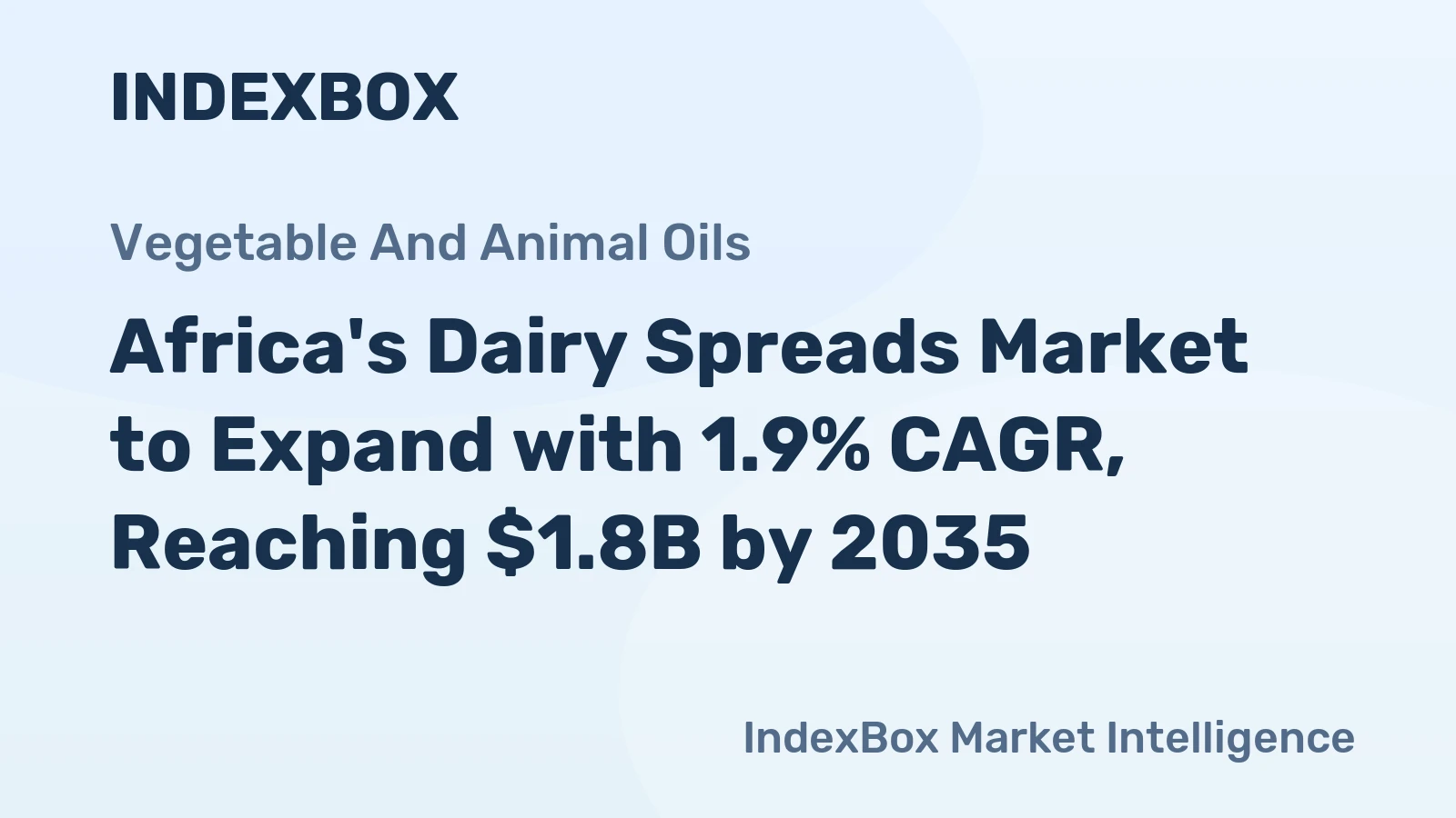 Africa's Dairy Spreads Market to Expand with 1.9% CAGR, Reaching $1.8B by 2035
