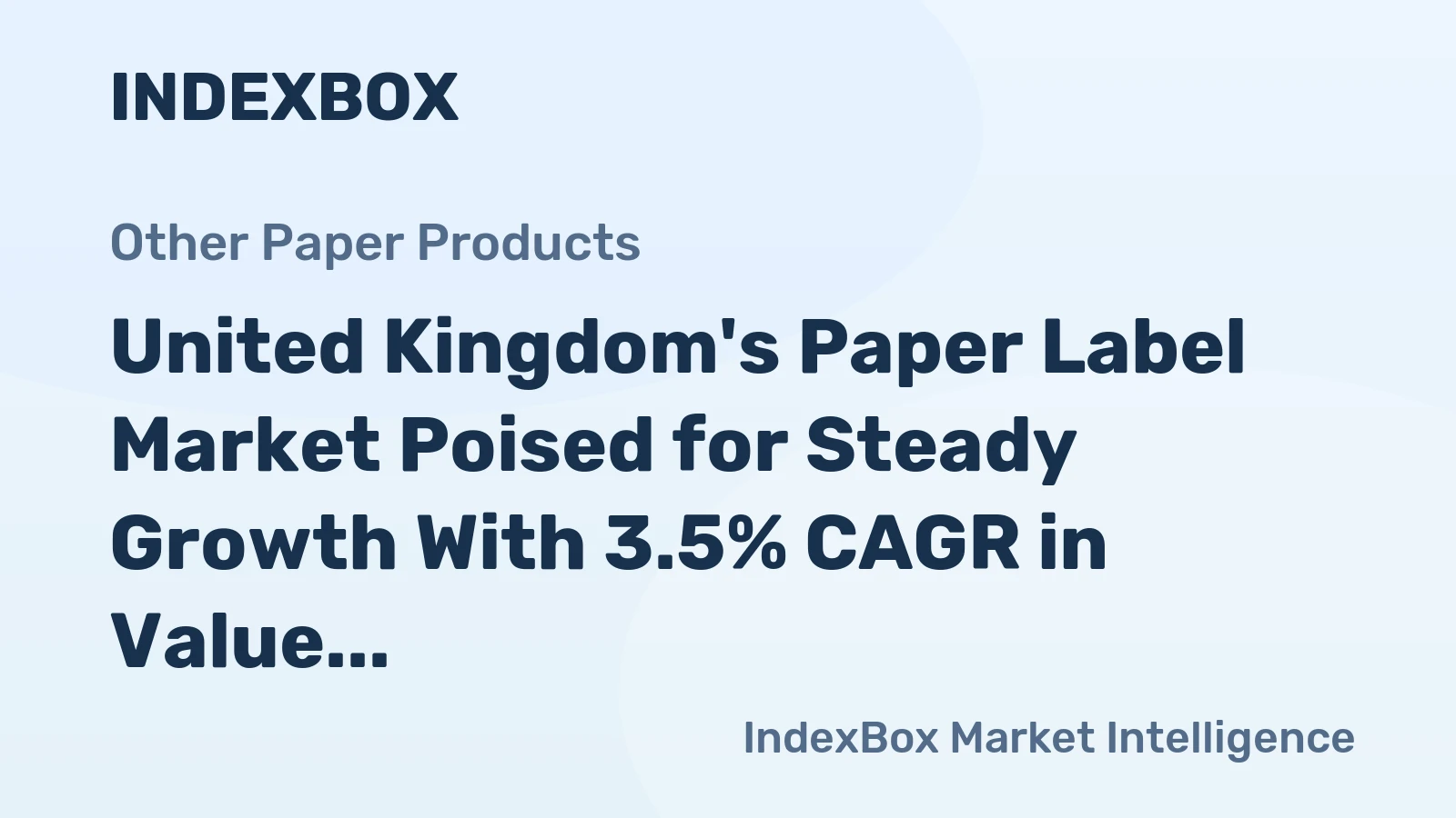 United Kingdom's Paper Label Market Poised for Steady Growth With 3.5% CAGR in Value Through 2035