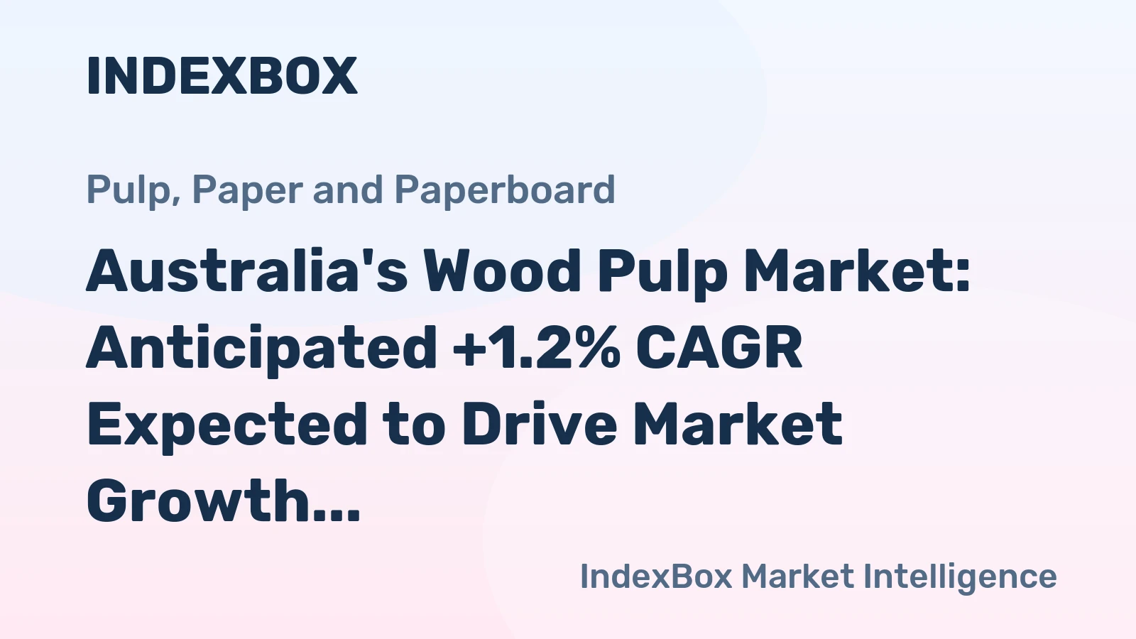 Australia's Wood Pulp Market: Anticipated +1.2% CAGR Expected to Drive Market Growth Over Next Decade