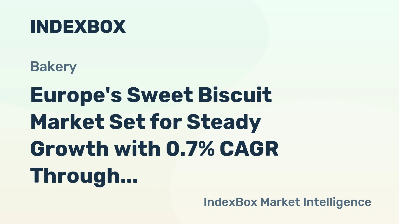 Europe's Sweet Biscuit Market Set for Steady Growth with 0.7% CAGR Through 2035