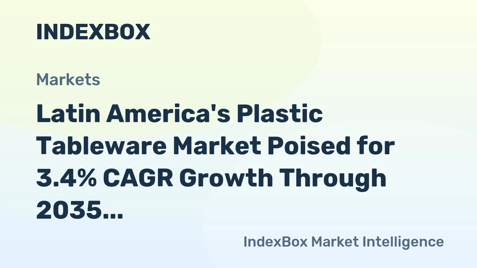 Latin America's Plastic Tableware Market Poised for 3.4% CAGR Growth Through 2035