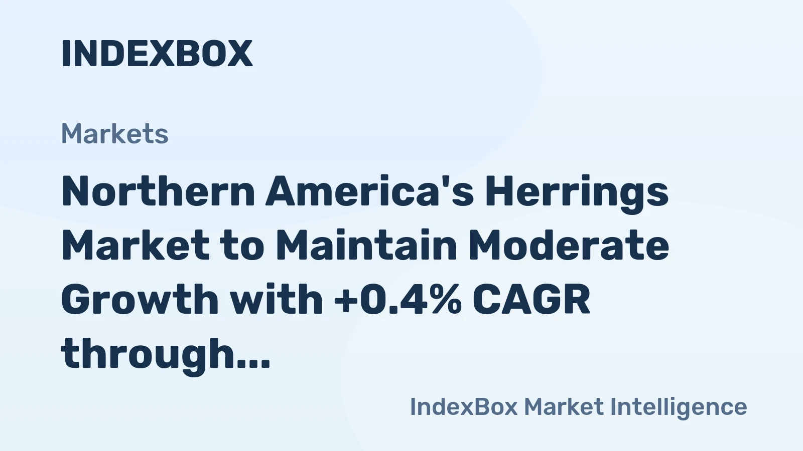 Northern America's Herrings Market to Maintain Moderate Growth with +0.4% CAGR through 2035