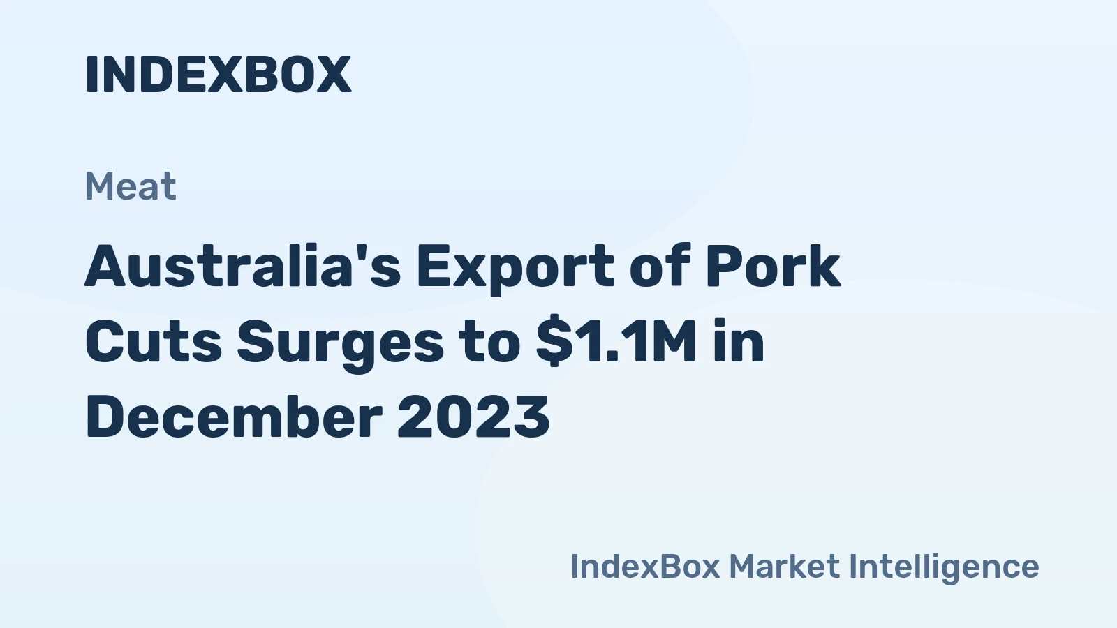 Australia's Export of Pork Cuts Surges to $1.1M in December 2023