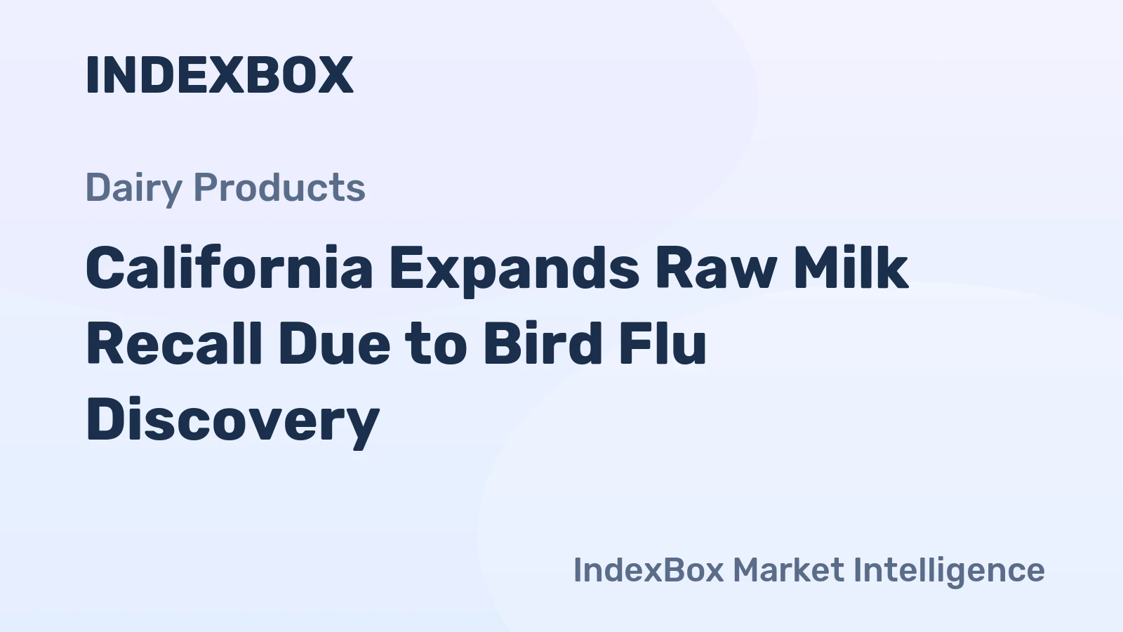 California Expands Raw Milk Recall Due to Bird Flu Discovery