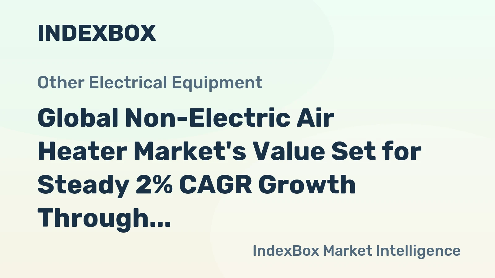 Global Non-Electric Air Heater Market's Value Set for Steady 2% CAGR Growth Through 2035