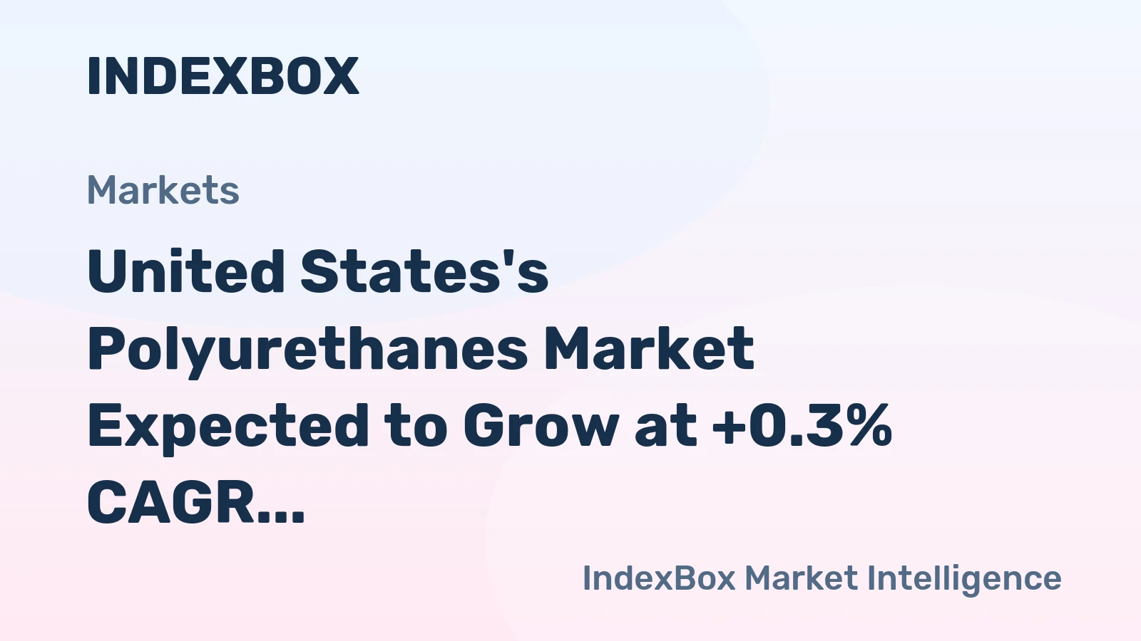 United States's Polyurethanes Market Expected to Grow at +0.3% CAGR, Reaching $4.1B by 2035