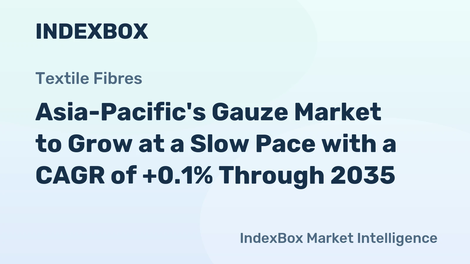 Asia-Pacific's Gauze Market to Grow at a Slow Pace with a CAGR of +0.1% Through 2035