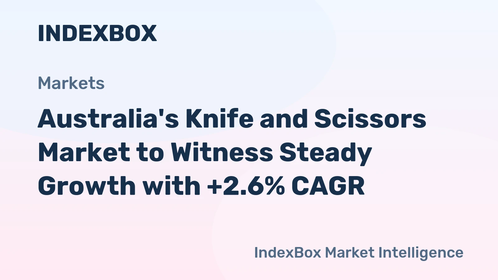 Australia's Knife and Scissors Market to Witness Steady Growth with +2.6% CAGR