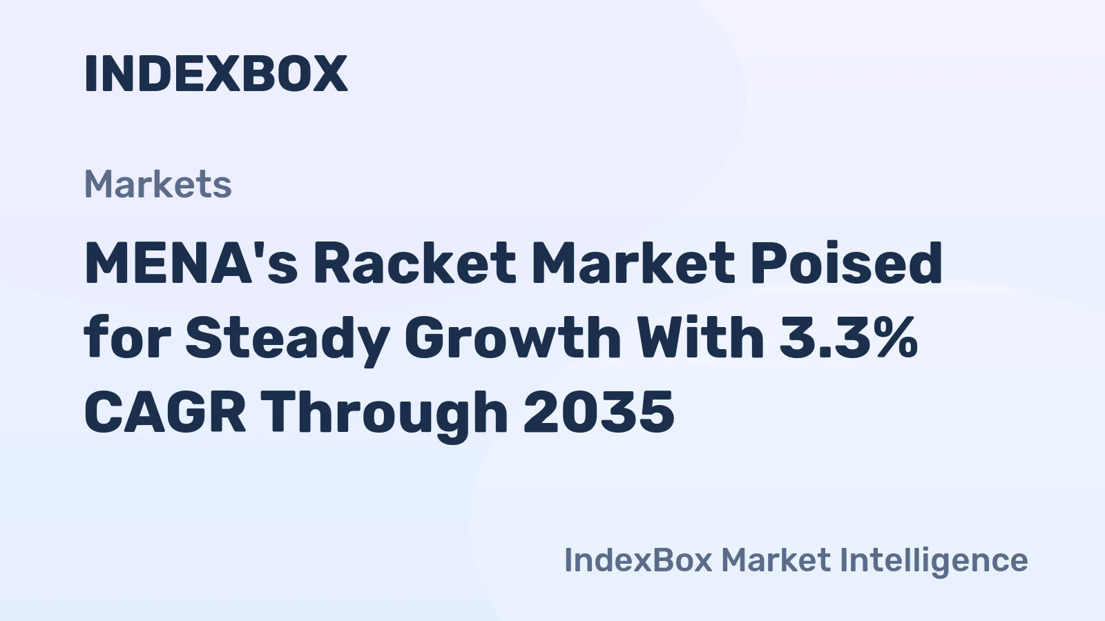 MENA's Racket Market Poised for Steady Growth With 3.3% CAGR Through 2035