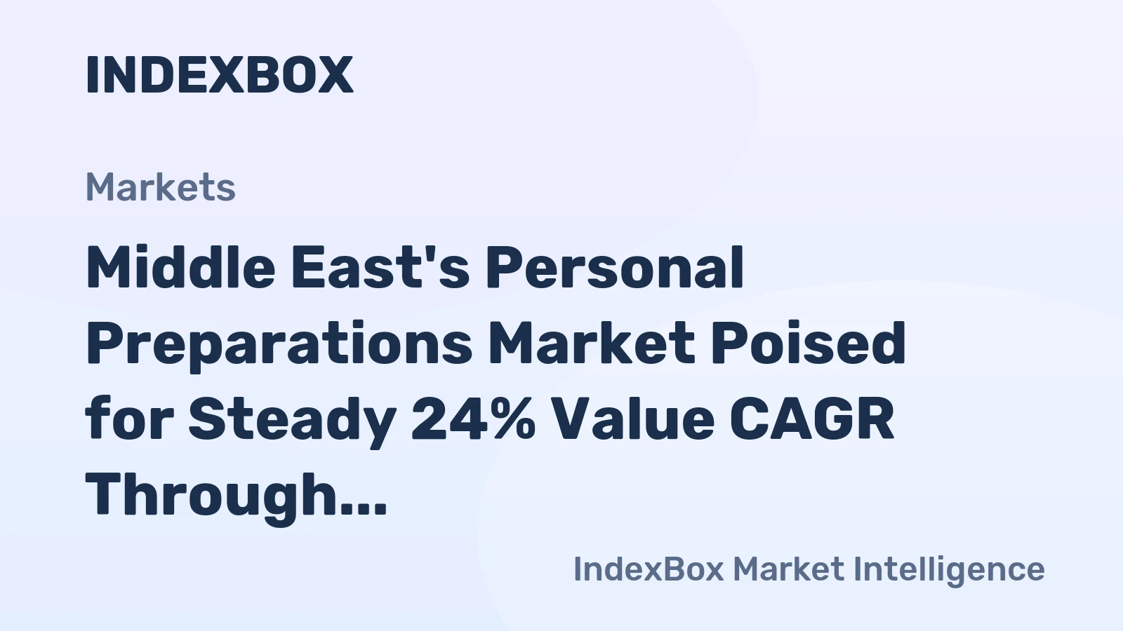 Middle East's Personal Preparations Market Poised for Steady 24% Value CAGR Through 2035