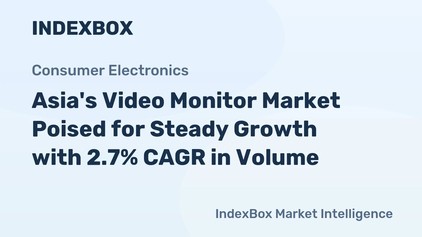 Asia's Video Monitor Market Poised for Steady Growth with 2.7% CAGR in Volume