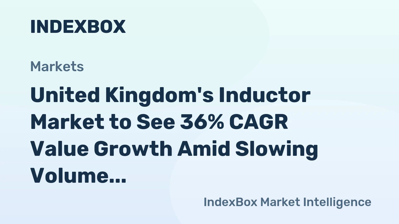 United Kingdom's Inductor Market to See 36% CAGR Value Growth Amid Slowing Volume Expansion