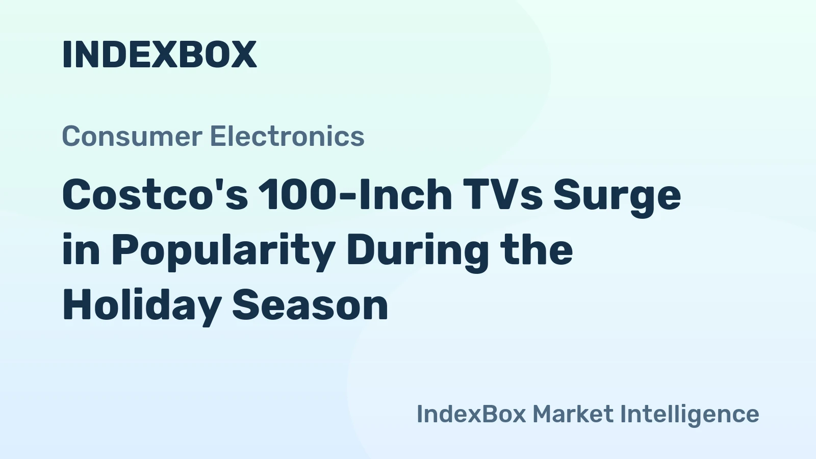 Costco's 100-Inch TVs Surge in Popularity During the Holiday Season