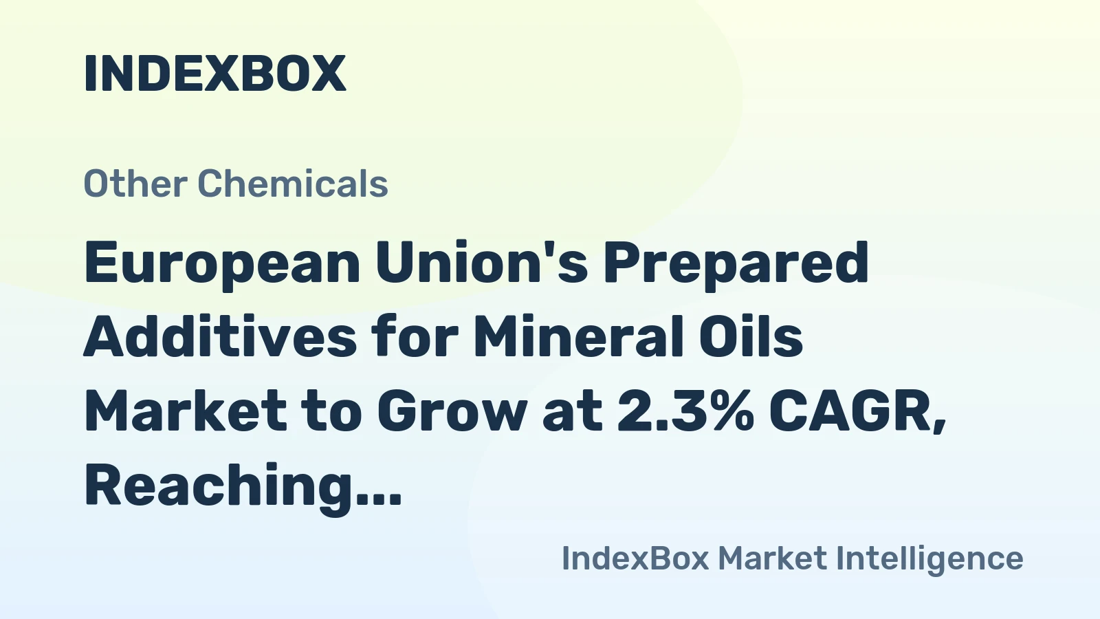 European Union's Prepared Additives for Mineral Oils Market to Grow at 2.3% CAGR, Reaching 21M Tons by 2035