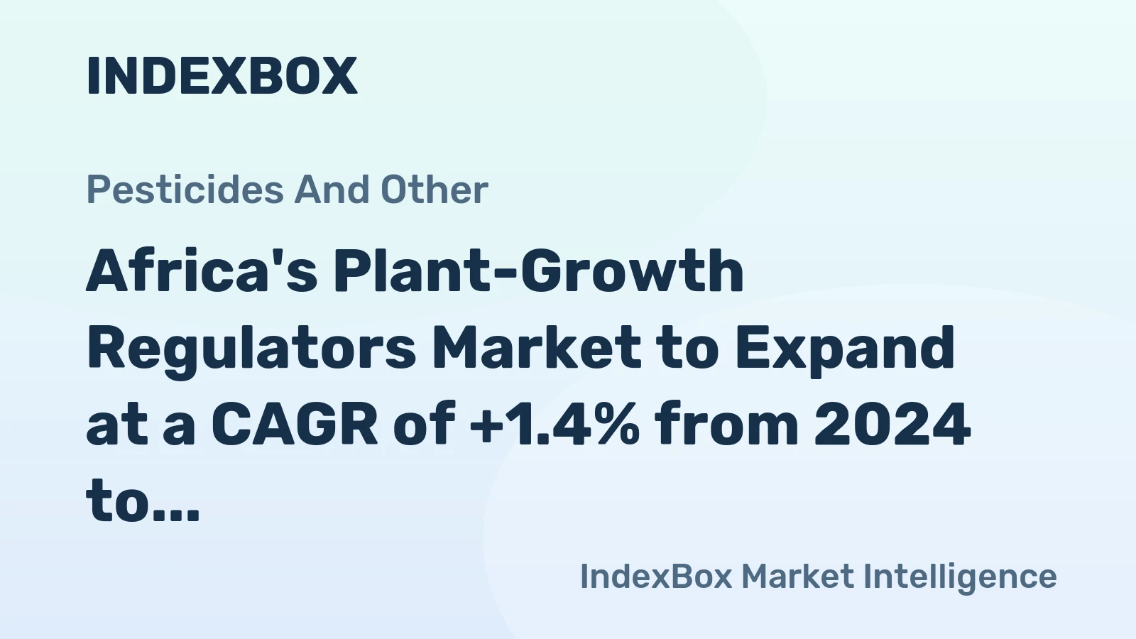 Africa's Plant-Growth Regulators Market to Expand at a CAGR of +1.4% from 2024 to 2035