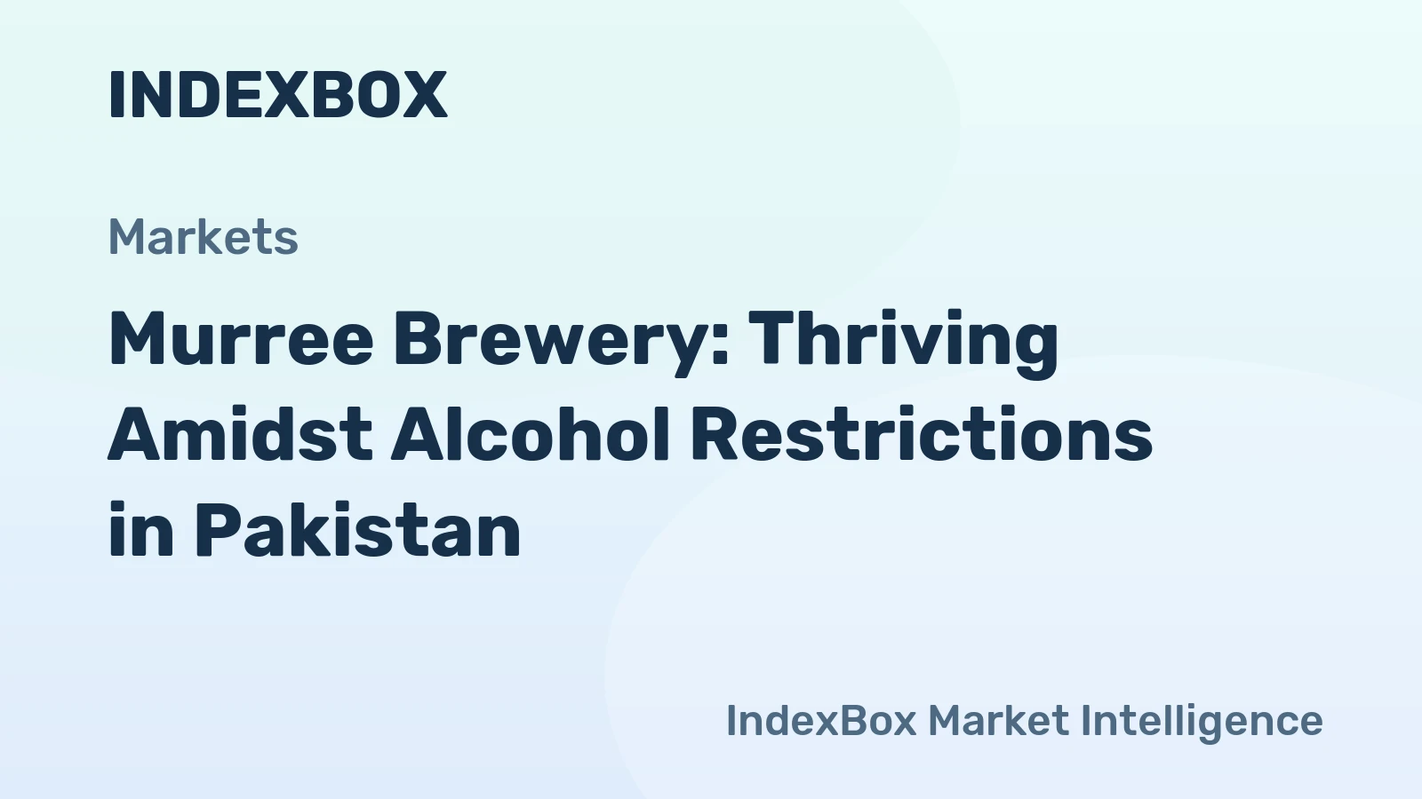 Murree Brewery: Thriving Amidst Alcohol Restrictions in Pakistan