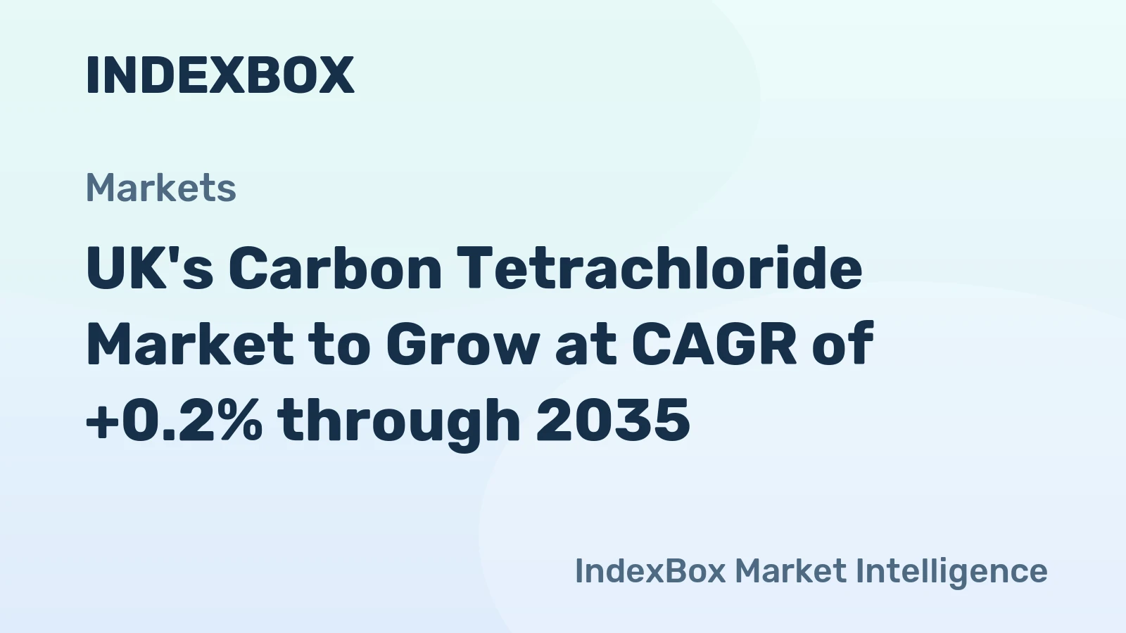 UK's Carbon Tetrachloride Market to Grow at CAGR of +0.2% through 2035