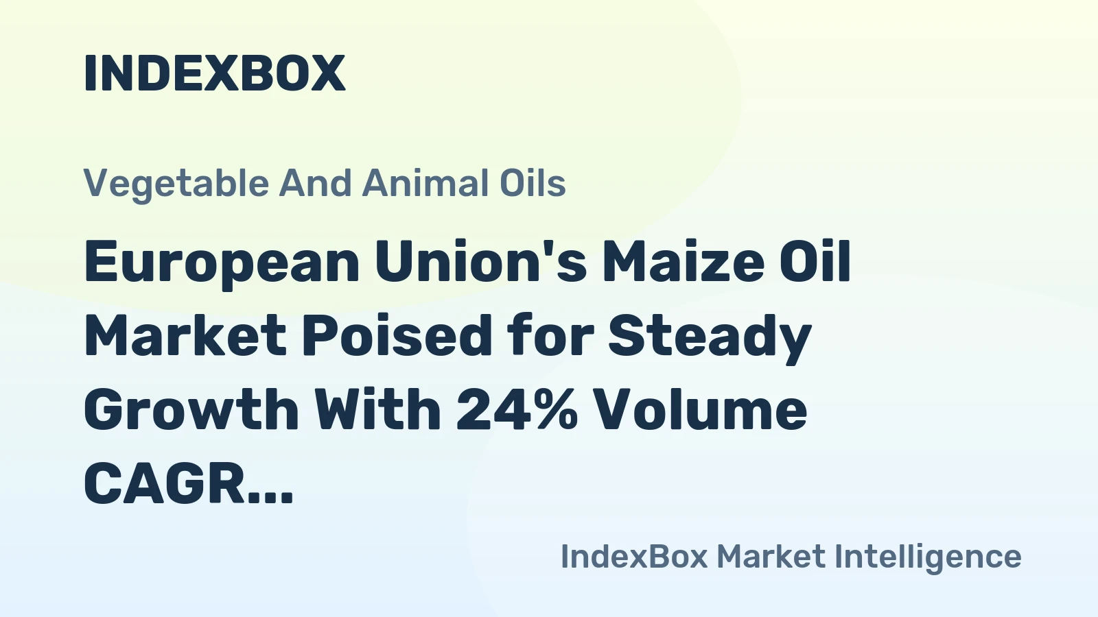 European Union's Maize Oil Market Poised for Steady Growth With 24% Volume CAGR Through 2035