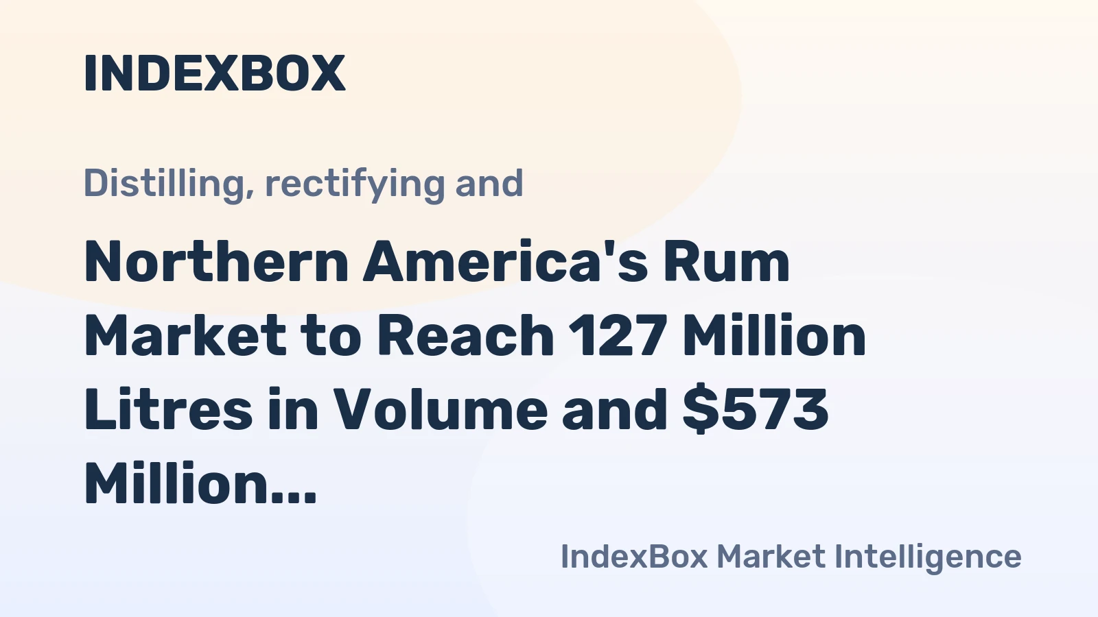 Northern America's Rum Market to Reach 127 Million Litres in Volume and $573 Million in Value