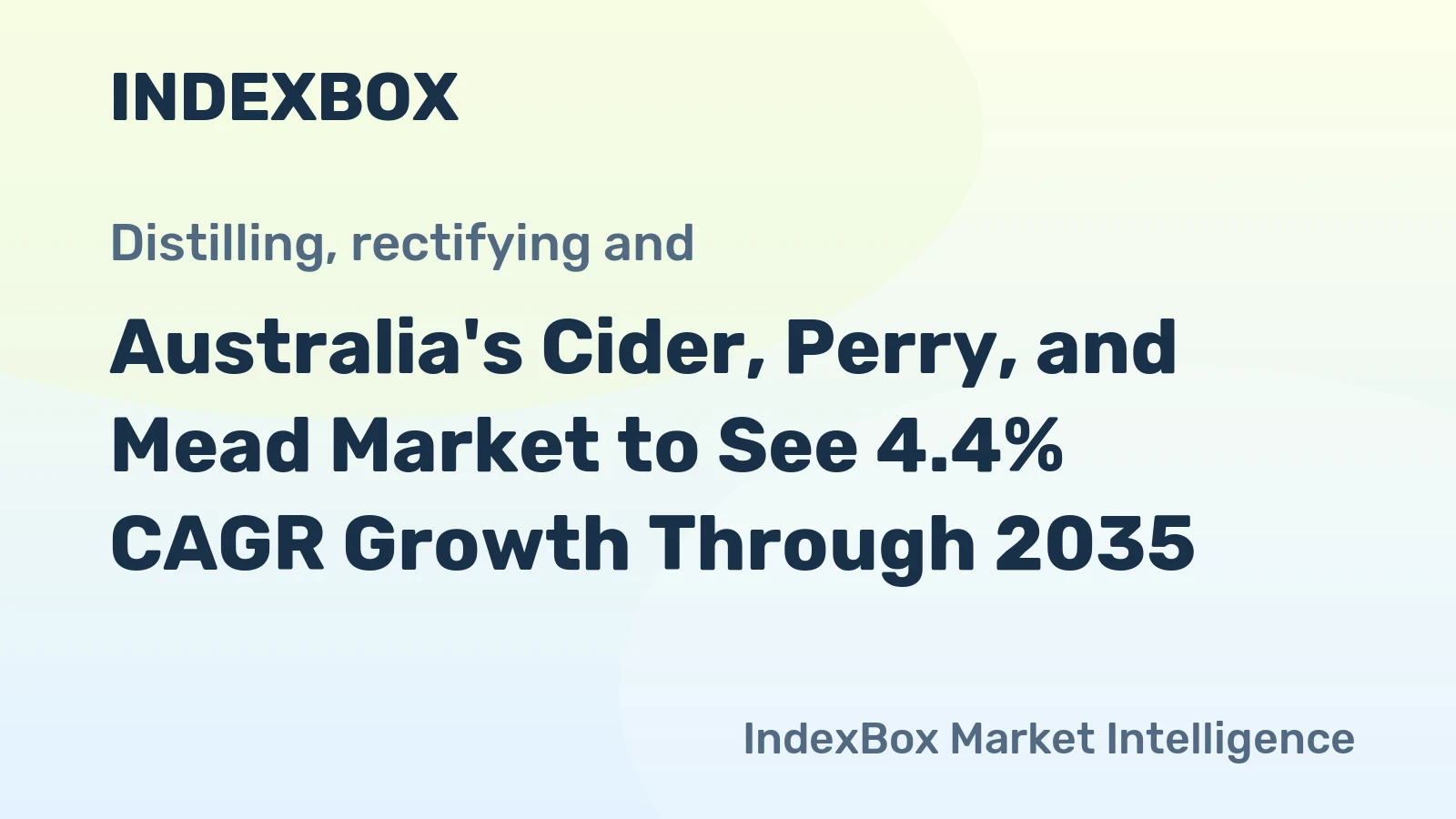 Australia's Cider, Perry, and Mead Market to See 4.4% CAGR Growth Through 2035