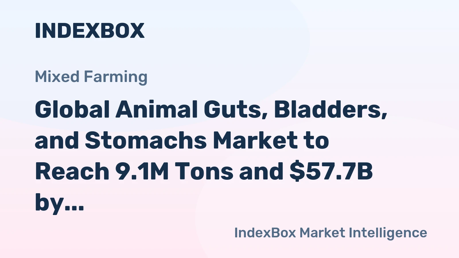 Global Animal Guts, Bladders, and Stomachs Market to Reach 9.1M Tons and $57.7B by 2035, with +1.0% and +1.2% CAGR