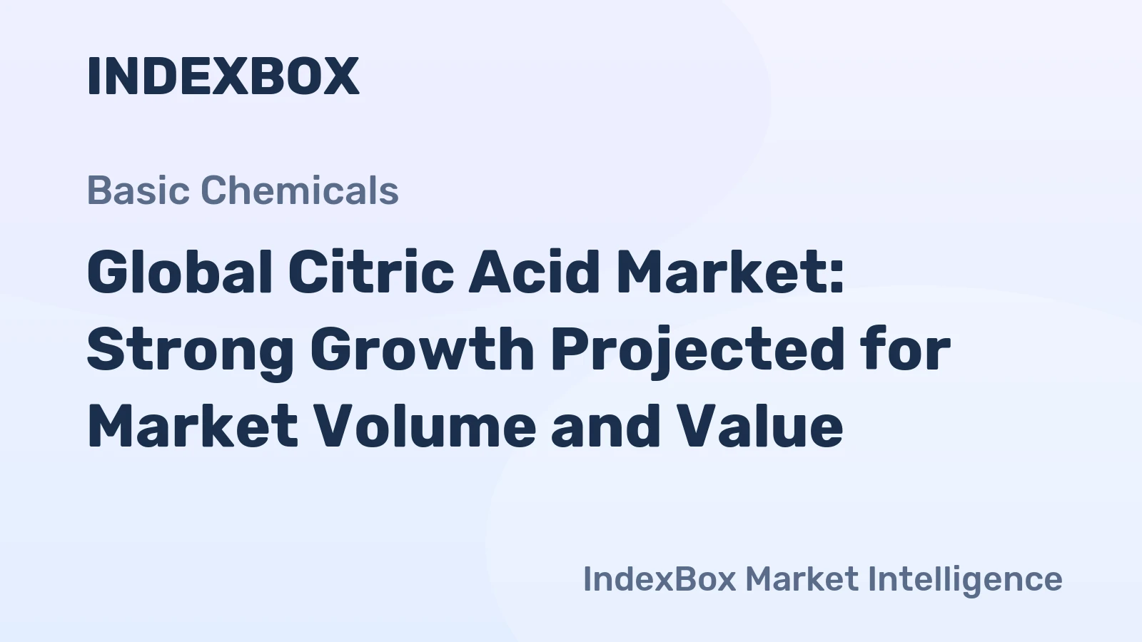 Global Citric Acid Market: Strong Growth Projected for Market Volume and Value