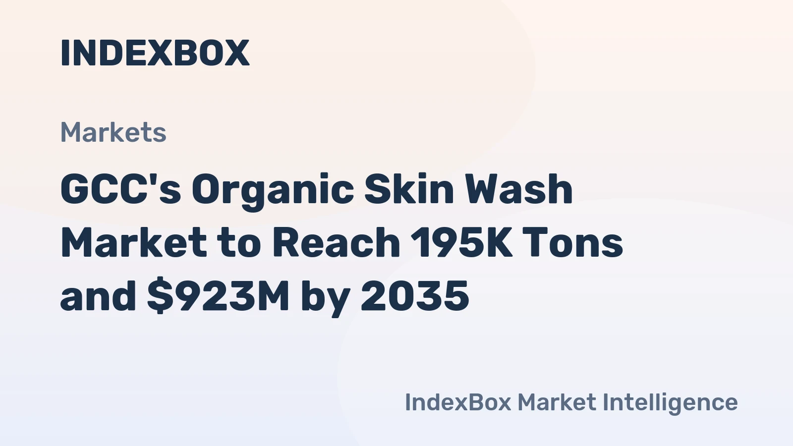 GCC's Organic Skin Wash Market to Reach 195K Tons and $923M by 2035
