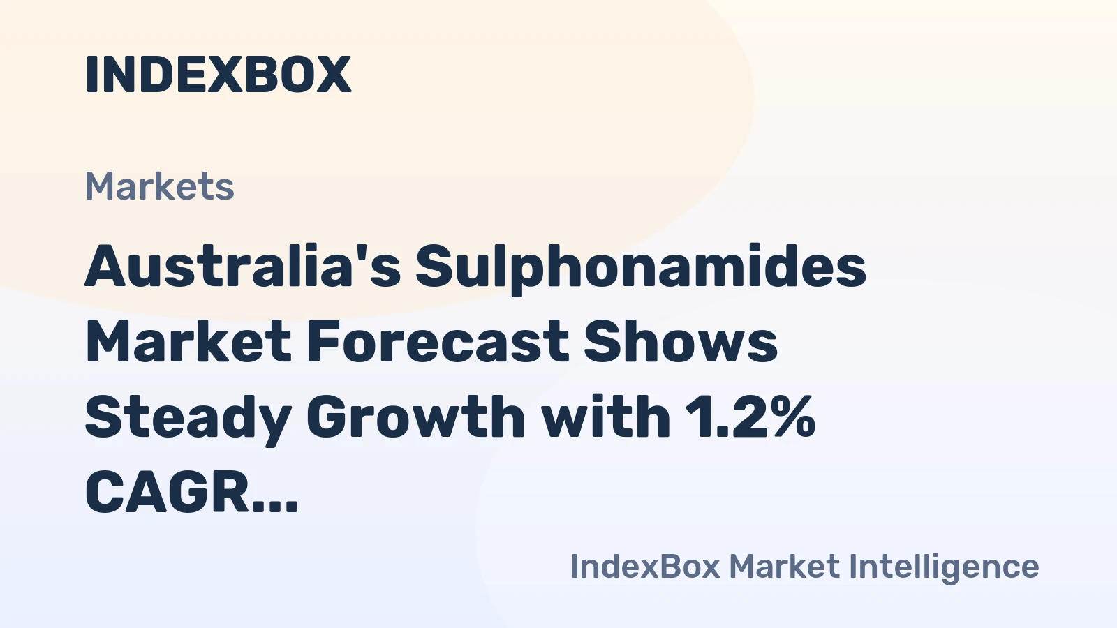 Australia's Sulphonamides Market Forecast Shows Steady Growth with 1.2% CAGR Through 2035