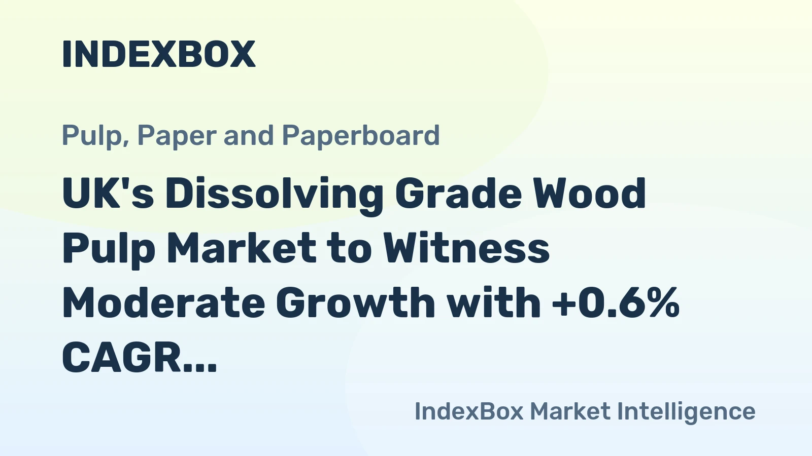 UK's Dissolving Grade Wood Pulp Market to Witness Moderate Growth with +0.6% CAGR from 2024 to 2035