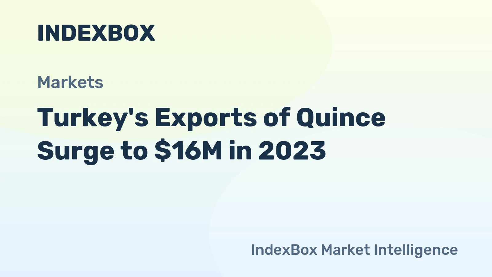 Turkey's Exports of Quince Surge to $16M in 2023